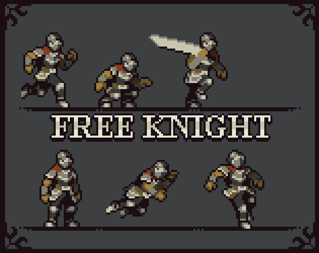 FREE PACK - Fantasy Knight - Fantasy Knight - Free Pixelart Animated ...
