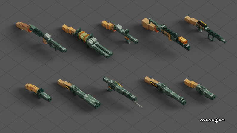 Voxel Guns n Riffles - monogon by monogon