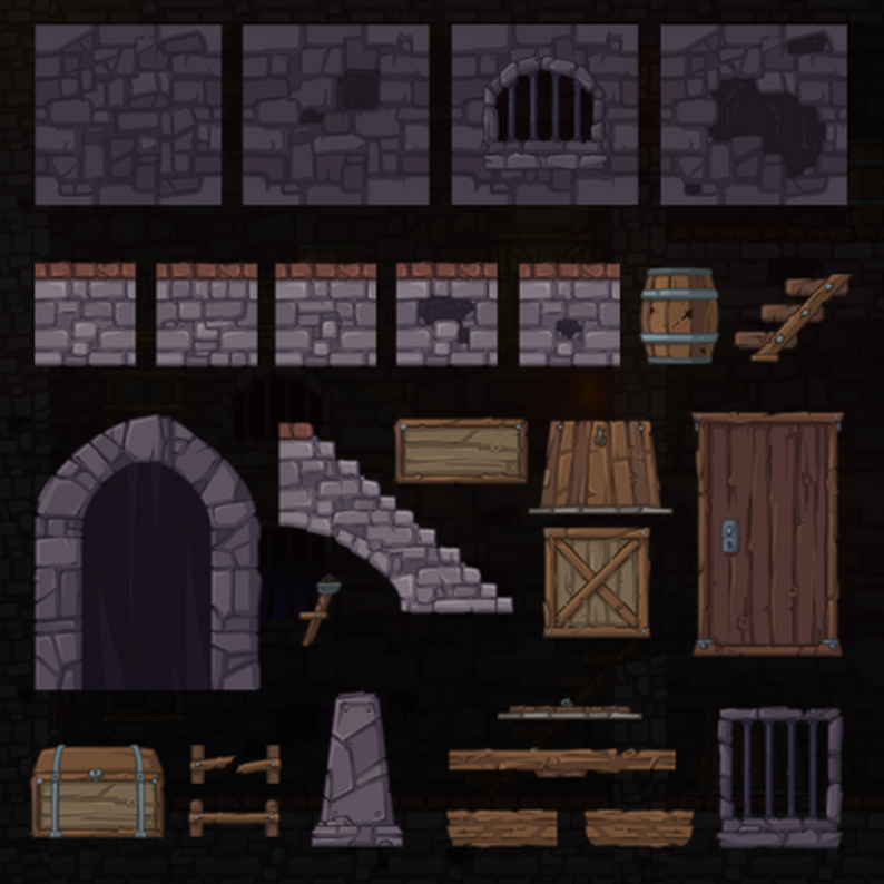 2D Dungeon Asset Pack Vol. 1 by Fantazmo Art 2D Dungeon Asset Pack Vol. 1 by Fantazmo Art
