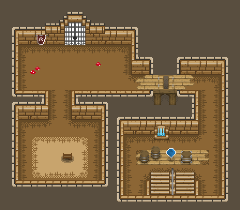 16x16 Top Down Dungeon Tileset 2! by TheSavvyCow