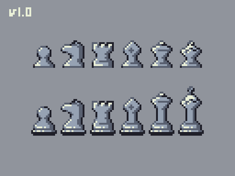 Pixel Chess - Free asset pack by dani maccari