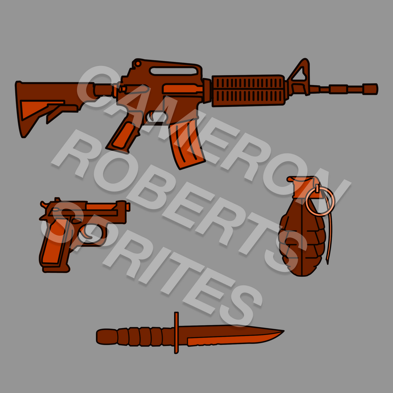 Military Combat Sprite Pack by Cameron