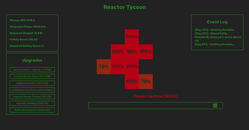Reactor Tycoon by JackPrograms