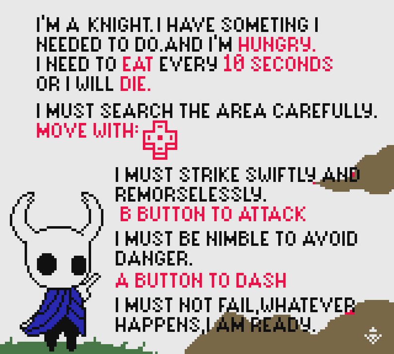 Hungry Knight GameBoy by Elvies