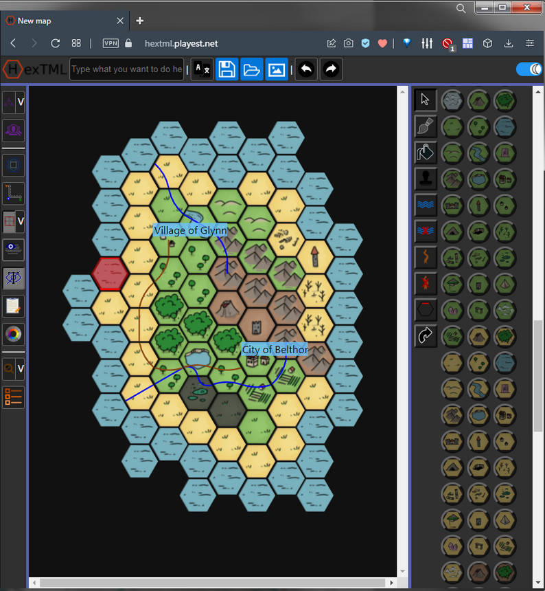 Hex Tiles: Fantasy by cmartins