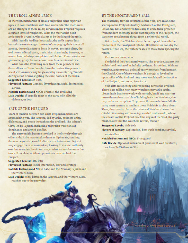 D&D5e + League of Legends Campaign Handbook by orkidian