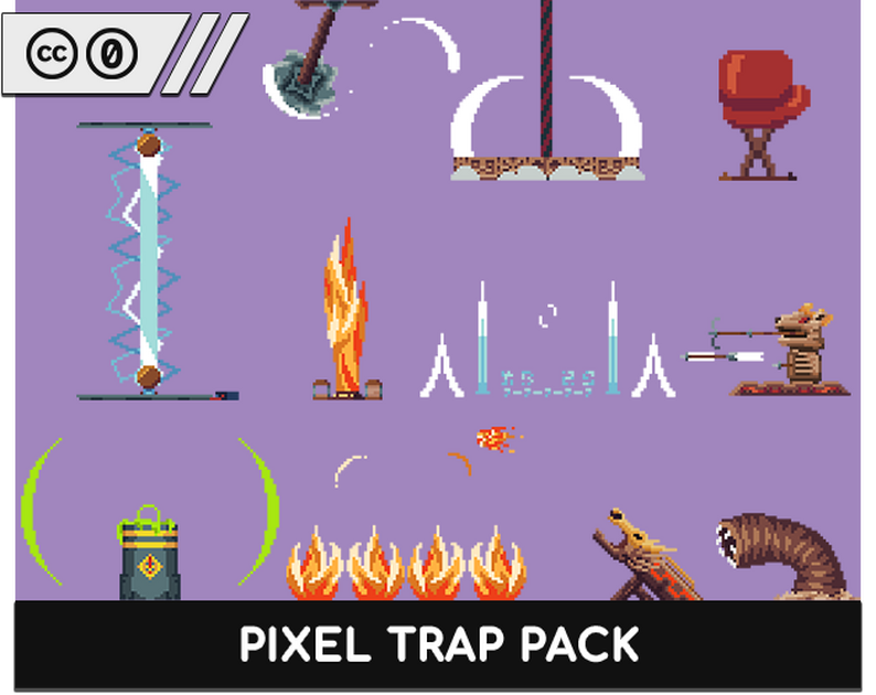 Pixel Trap Pack - 30 Animated Traps by Foozle