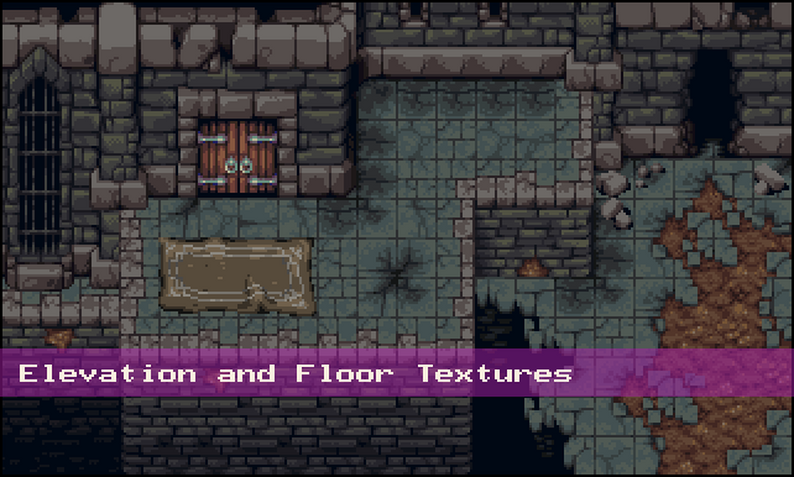 Pixel Art Tileset - Castle Dungeon by Seliel the Shaper