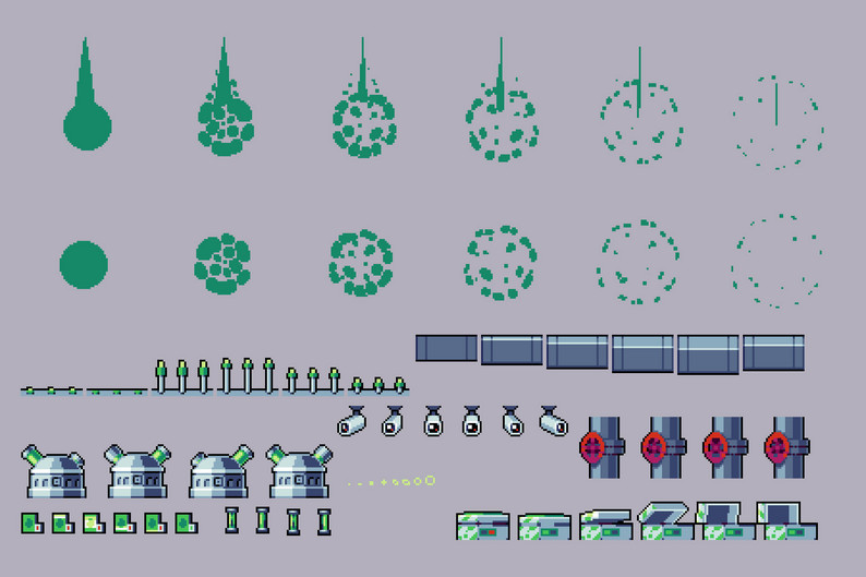 Lab Game Tileset by Free Game Assets (GUI, Sprite, Tilesets)