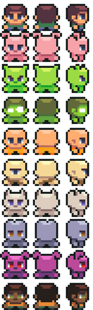 Top Down character pack by TotusLotus