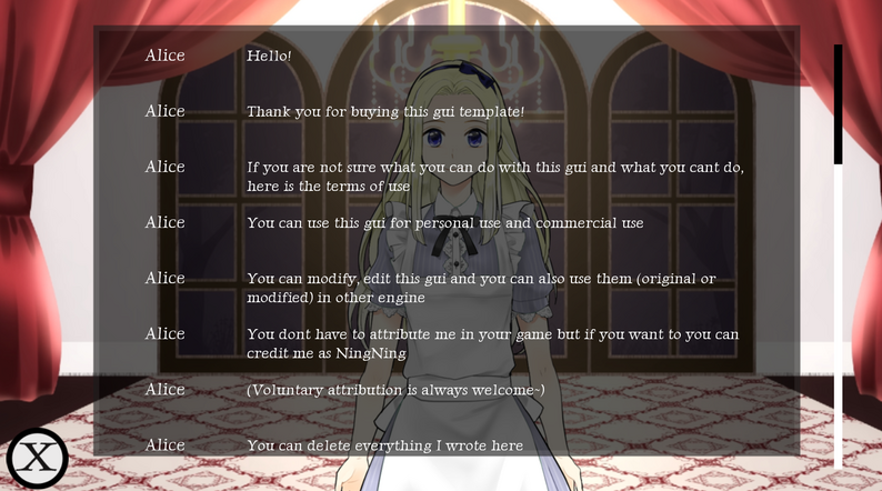 Visual Novel GUI Pack 009 by Smileflower