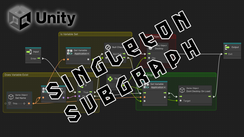 Singleton Subgraph (Unity Visual Scripting) by Munchmo