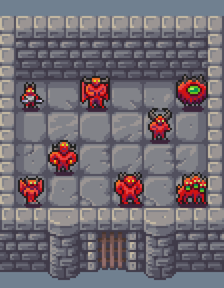 Demon Asset Pack [16x16] by DeepDiveGameStudio