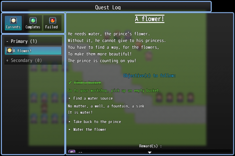 RPG Maker MZ | Quest Journal System by Keiner