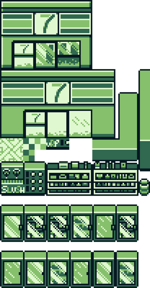 GB Studio 7-11 Tileset by Reakain