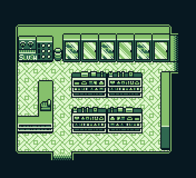 GB Studio 7-11 Tileset by Reakain