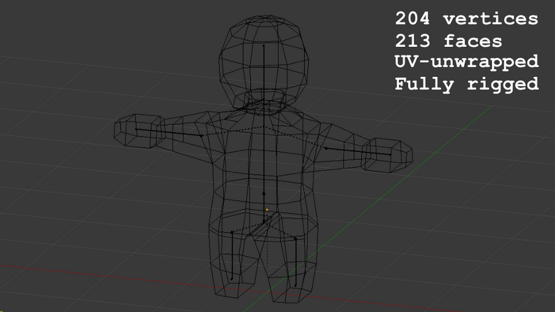 Low-poly Chibi Base by der Mondhase