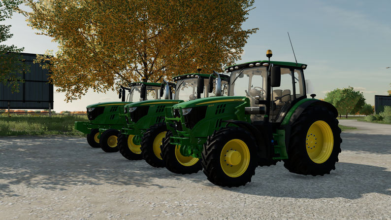 FS22 (outdated) - John Deere 6R Small Frame US/CA by Skywalker Farms