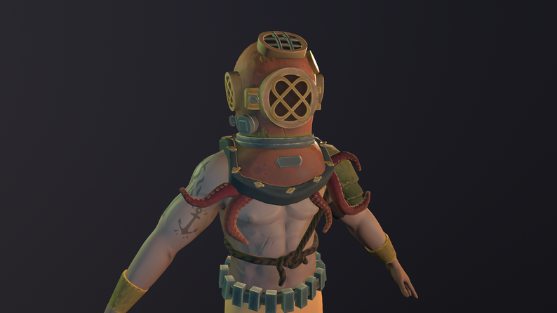 Undead Deep Sea Diver by Nyaxa