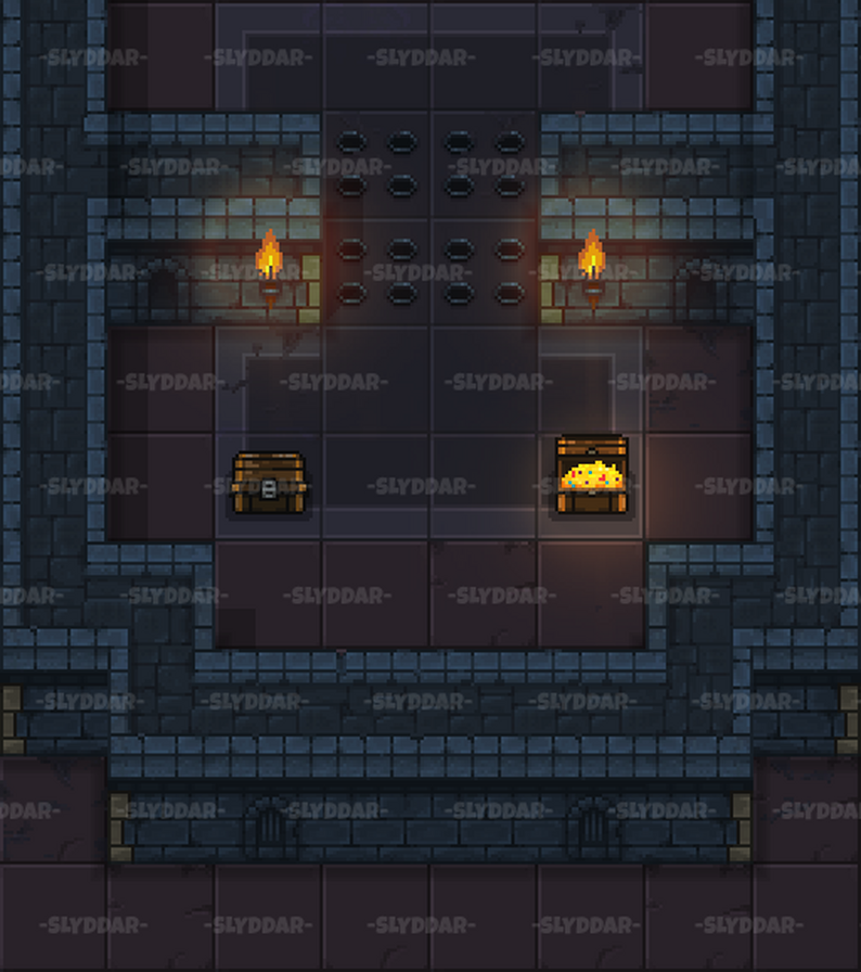 2d Top Down Dungeon Tileset by Slyddar