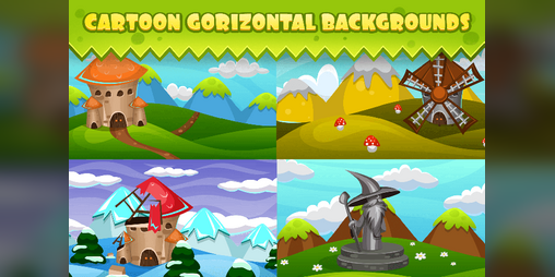 Free Cartoon Game Backgrounds by Free Game Assets (GUI, Sprite, Tilesets)