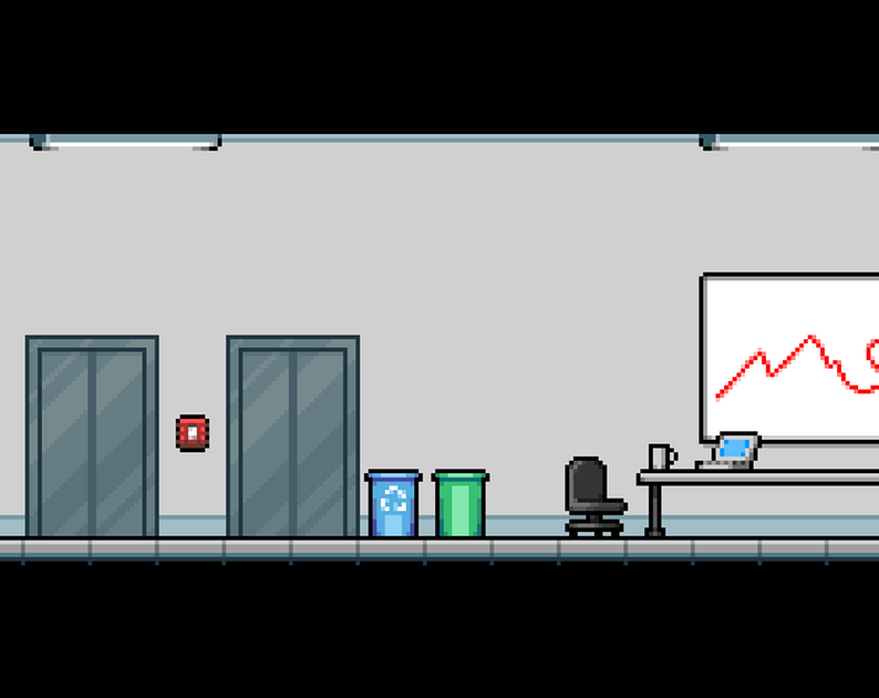 2D Sidescroller Office Tileset by rixitic