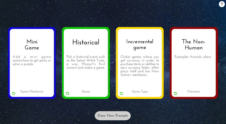 Video Game Idea Generator by Quoth