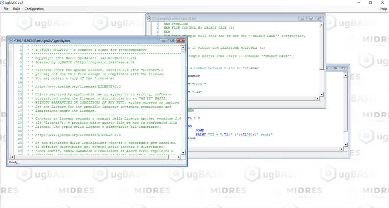 ugBASIC IDE by spotlessmind1975