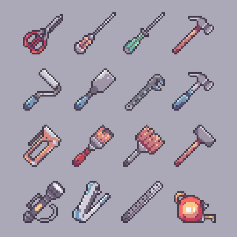 80 Post Apocalypse Icons Asset 24x24 by dugan.studio