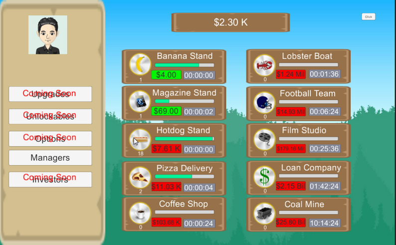Business Tycoon - An incremental, idle clicker Game - Web Demo by ...