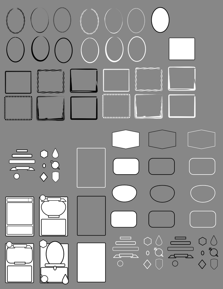 Card Frame Template Prototype by PIPOSCHPATZ