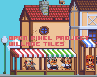 OPP 2017 - Village and room tiles by Open Pixel Project