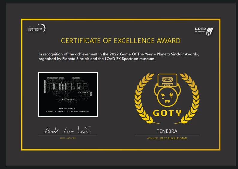 Tenebra (C64 / Plus4, Amiga, Atari ST, Jaguar & 8-bit, MS-DOS, ZX ...