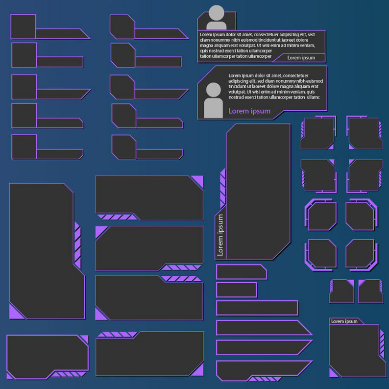 Futuristic and sci fi game ui kit by SunGraphica