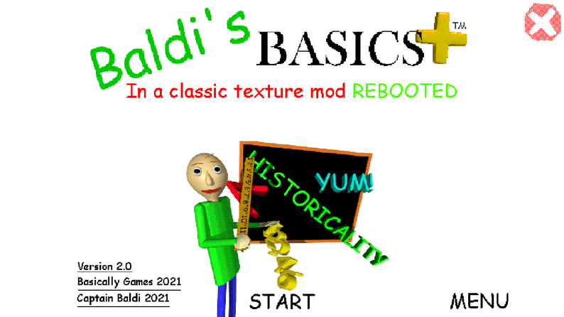 Baldi's Basics In a Classic Texture Mod Rebooted by Captain Baldi
