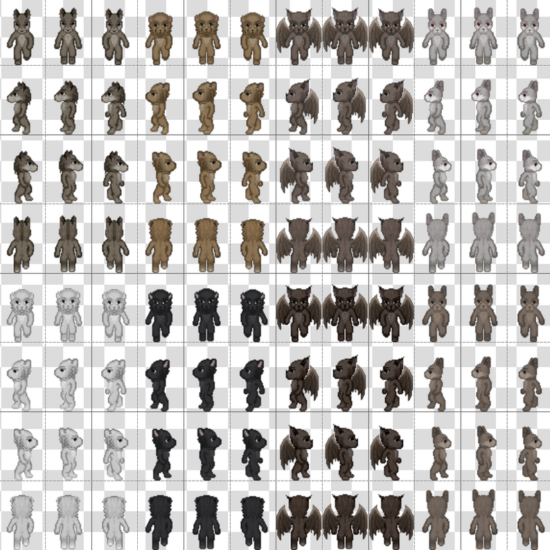 Furry pixel sprites by PAINratio