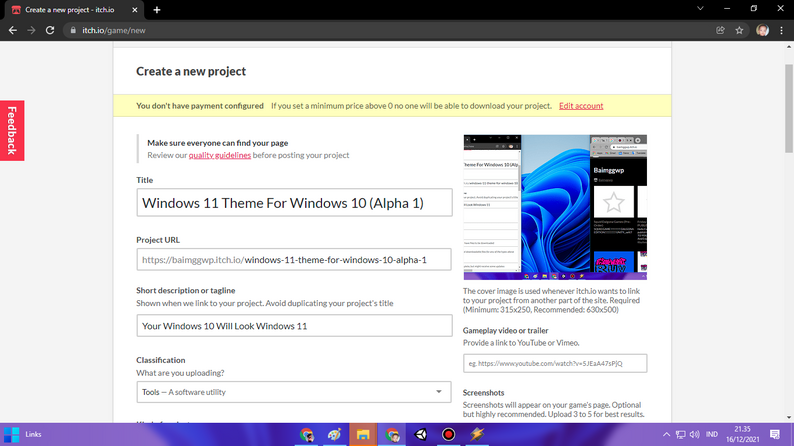 Windows 11 Theme For Windows 10 (Alpha 1) by aryauhh.