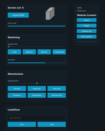 Web Tycoon by JackPrograms