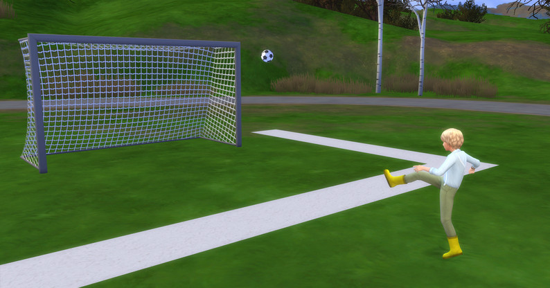The Sims 4 Functional Soccer Goal by Cepzid