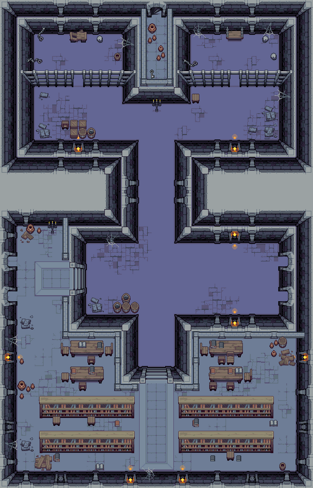 Library / Prison Dungeon Tileset by Aaroneye
