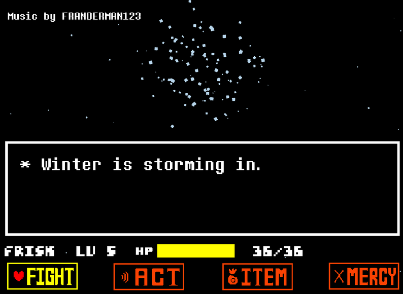 Undertale - Blue Snow by Cimex