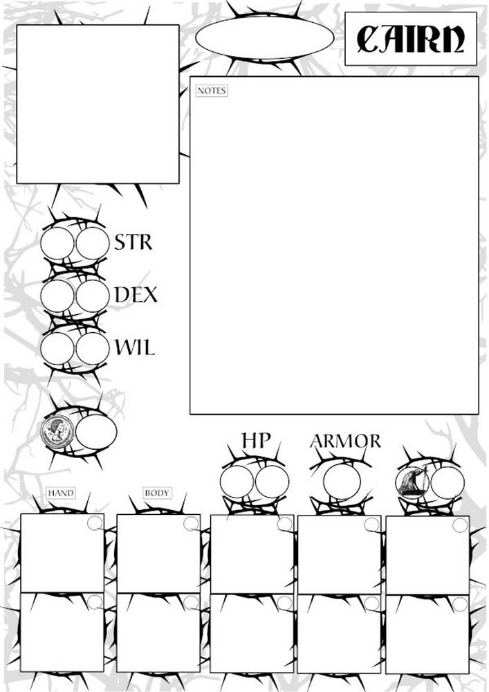 Cairn Charsheets by Oskar Świda