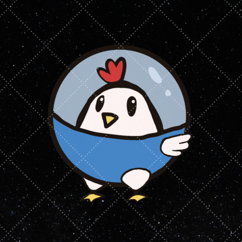 Chicken Astronaut - Space Chicken by Theana Productions