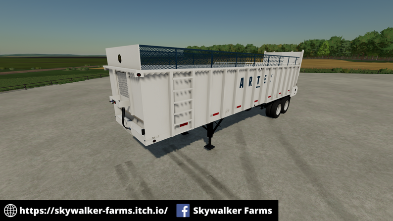 FS22 - Artex 3606-8 Semi Silage Trailer by Skywalker Farms