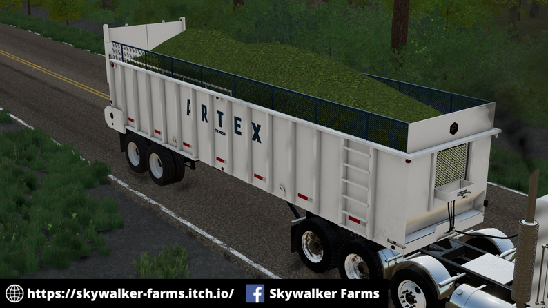 FS22 - Artex 3606-8 Semi Silage Trailer by Skywalker Farms