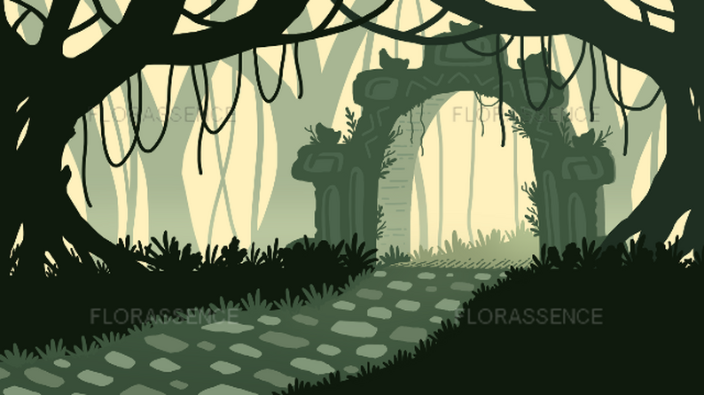 Fantasy Forest-themed Visual Novel/Game Backgrounds Pack by Florassence