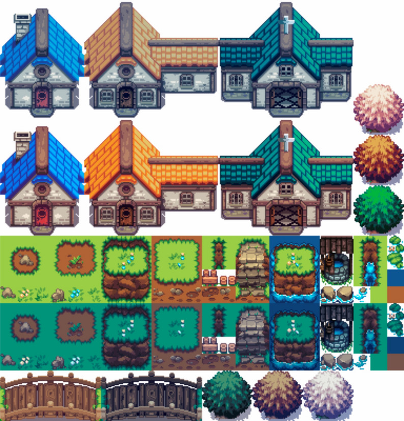 (FREE) Village Top Down - Asset Pack by PIXELJAD