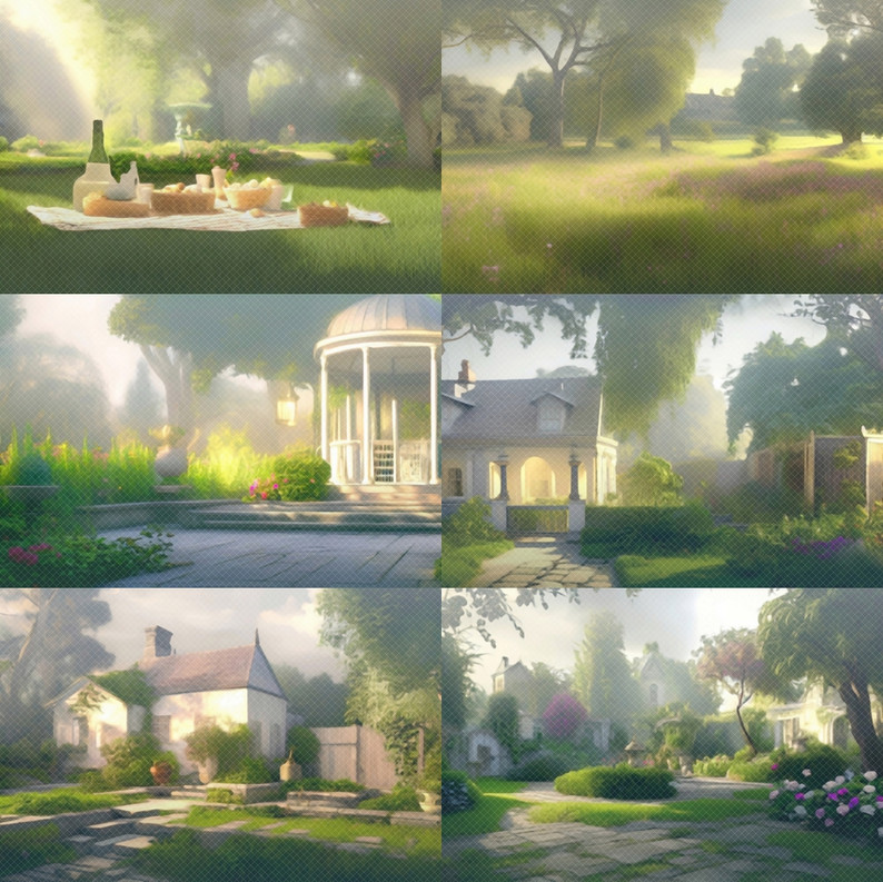 Regency Era Village and Town Pack: 18 Visual Novel Backgrounds by ...