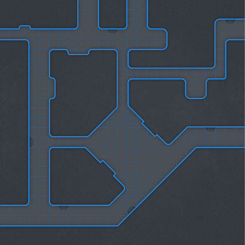 Infinite SciFi Battlemap - Blue by Lazarus