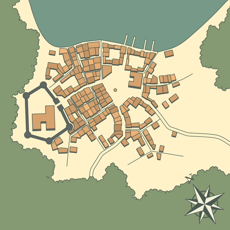 Medieval Fantasy City Generator by watabou